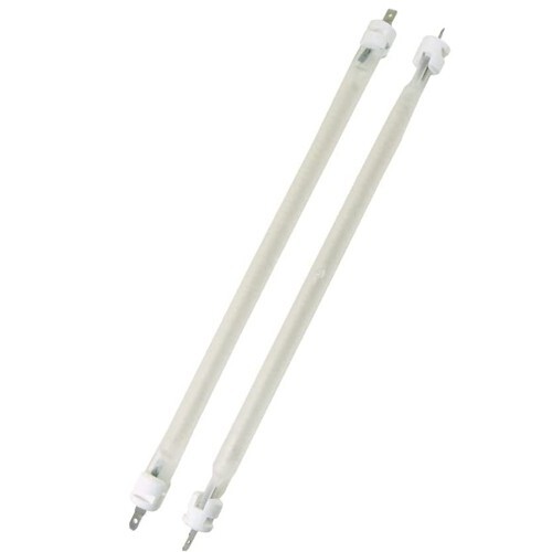 2PC HALOGEN HEATER REPLACEMENT TUBES 225MM FIRE BAR BULB LAMP 400W HOME ...