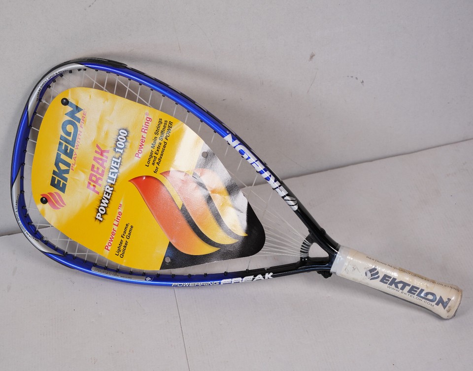 Ektelon Freak Racquetball Racquet Power Level 1000 Black Blue Ring ...