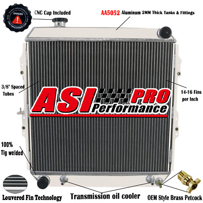 3 Row Aluminium Radiator For Toyota 4 Runner Hilux Vzn130/3Vz-Fe 3.0L ...