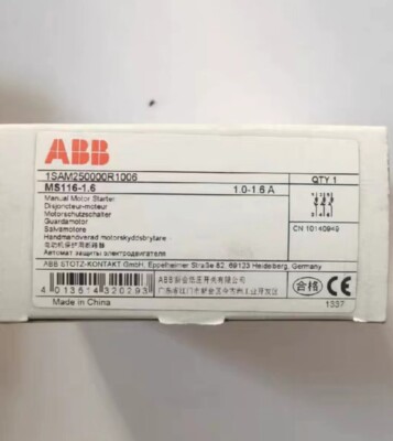 1pc ABB MS116-1.6 (1-1.6A) Motor Protection Circuit Breaker 10140949 | eBay
