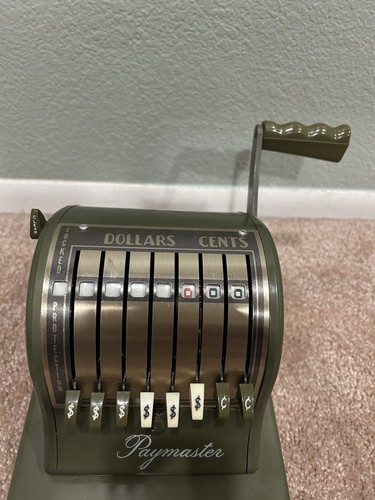 Vintage Paymaster series s-1000 Check Writer 78L15030 | eBay