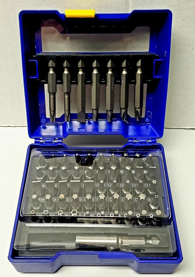 IRWIN 58 PIECE FASTENER DRIVE BIT SET IN CASE | eBay