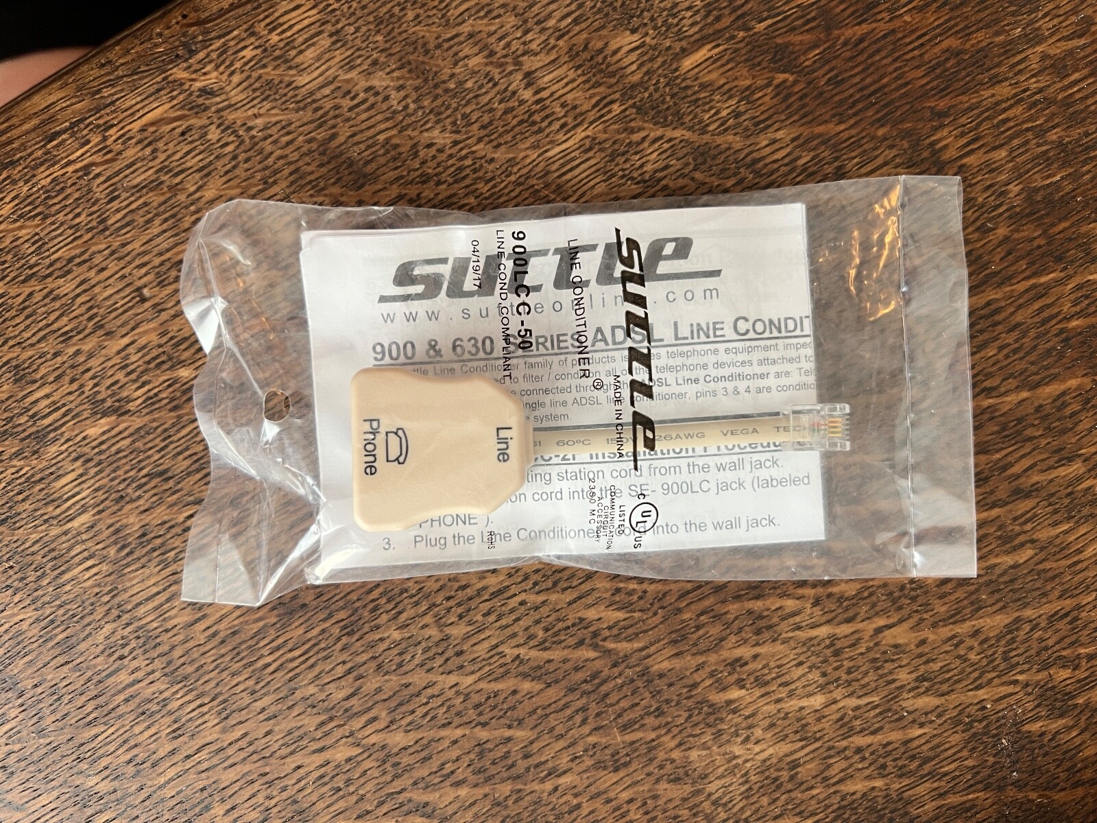 New Suttle DSL Phone Line Conditioner Wall Splitter Filter In-Line ...