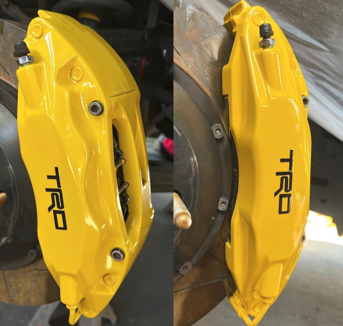 Fits Toyota TRD Brake Caliper High Temp Vinyl Decals Sticker 6PCS Truck ...