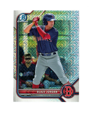BLAZE JORDAN 2021 Bowman Chrome Mega Mojo Refractor #BCP-58 Boston Red ...