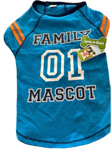 blue FAMILY MASCOT Tee Shirt Dog new L Large Wag-a-tude | eBay