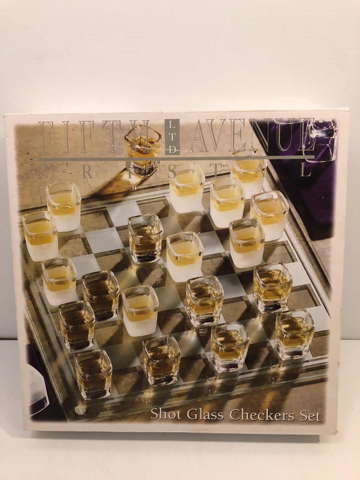 Fifth Avenue Crystal Shot Glass Checkers - all glass | eBay
