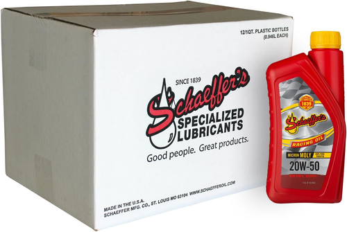 Schaeffer Manufacturing Co. 0191-012 Micron Moly Racing Engine Oil 20W ...