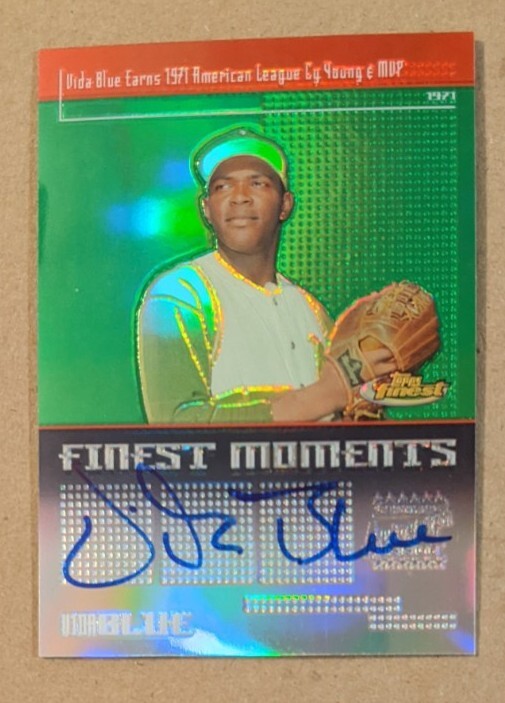 2004 FINEST MOMENTS AUTOGRAPHS #VB VIDA BLUE AUTO AUTOGRAPH | eBay