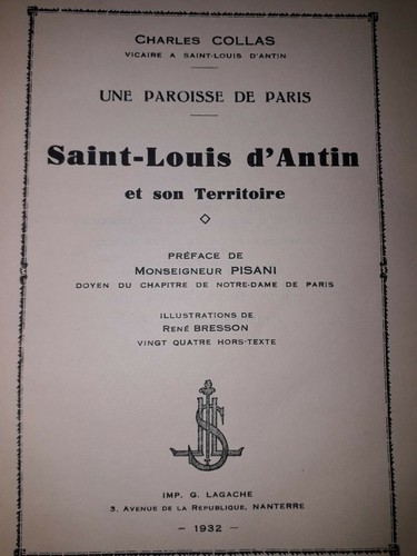 Saint-Louis d'Antin and its territory / 1932 / Collas, Charles / | eBay
