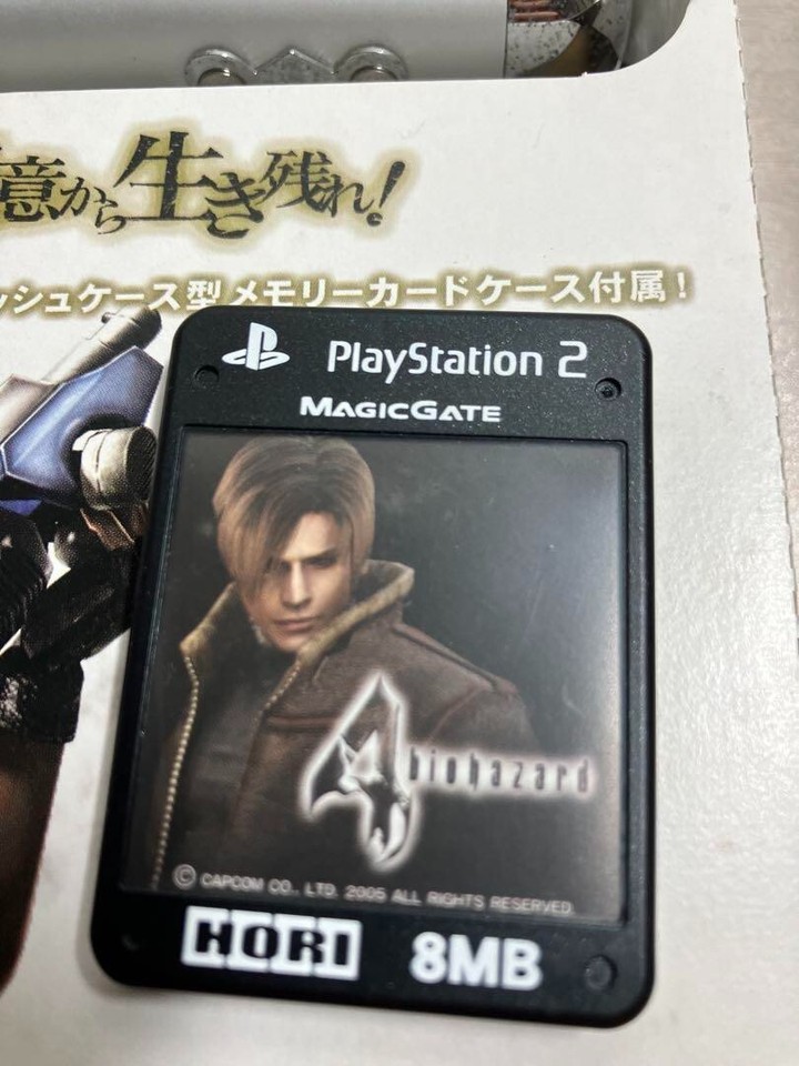 Playstation 2 Biohazard 4 Resident Evil Hori Limited Memory Card ...