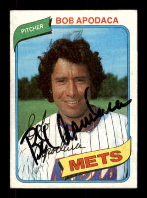 1980 Topps #633 Bob Apodaca AUTOGRAPHED!!! Mets 235614 | eBay