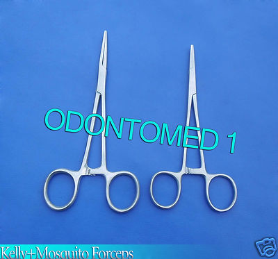 Kelly+Mosquito Hemostat Locking Forceps 5.5"+ 5" Straight | eBay