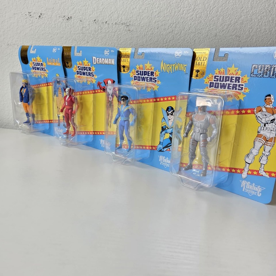 McFarlane Toys DC Super Powers Animal Man, Cyborg, Deadman, Nightwing ...