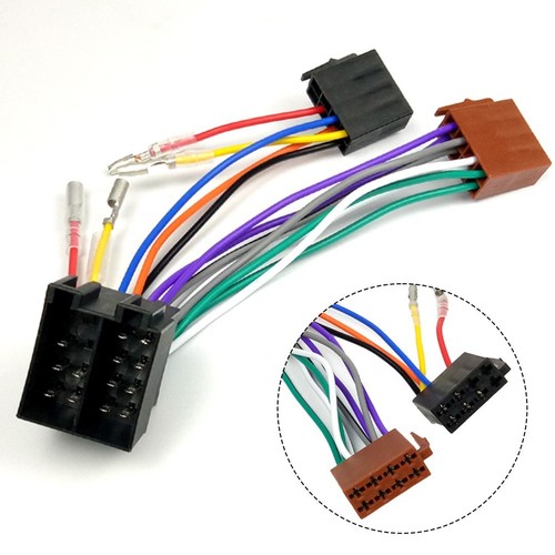 Robust 16 Pin Auto Radio Wiring Harness Adapter with For ISO Connector ...