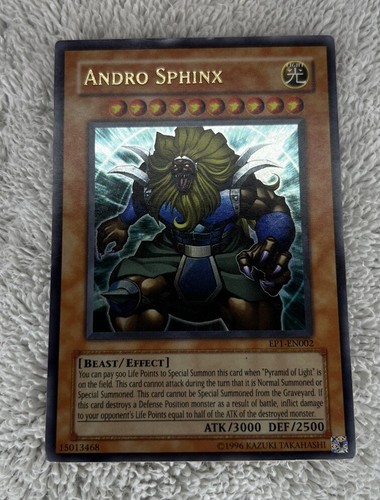 YU-GI-OH! ANDRO SPHINX EP1-EN002 ULTRA RARE EXCLUSIVE PACK LP | eBay