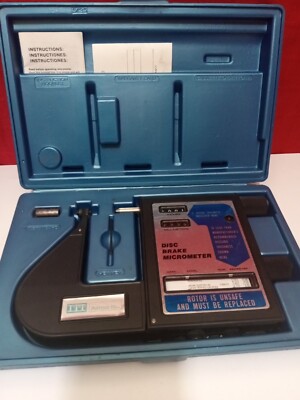 Itt Aimco A319 Disc Brake Micrometer In Case With Readout 1990s | eBay