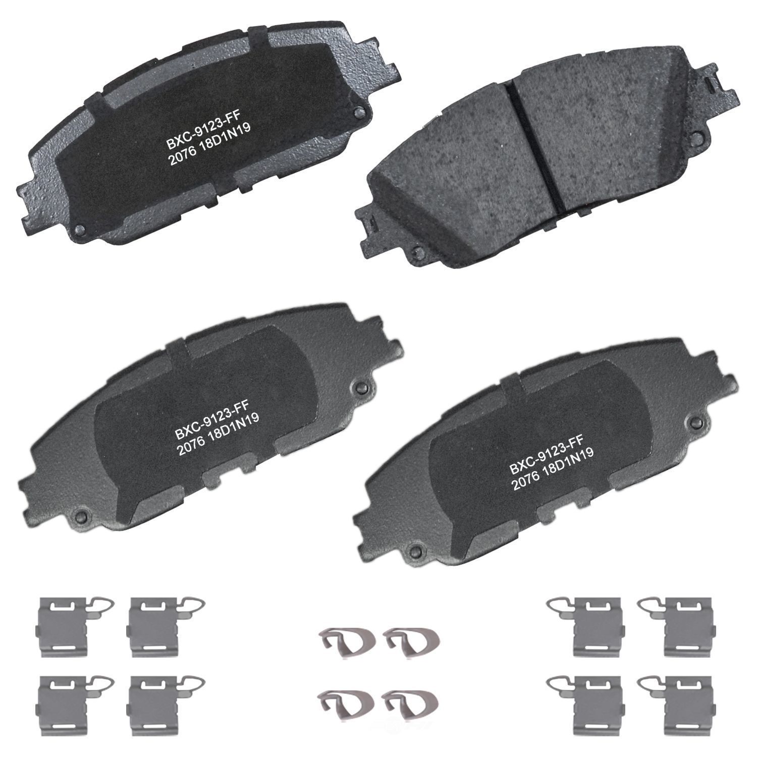 Disc Brake Pad Set-Premium Ceramic Bendix SBC2076 for sale online | eBay
