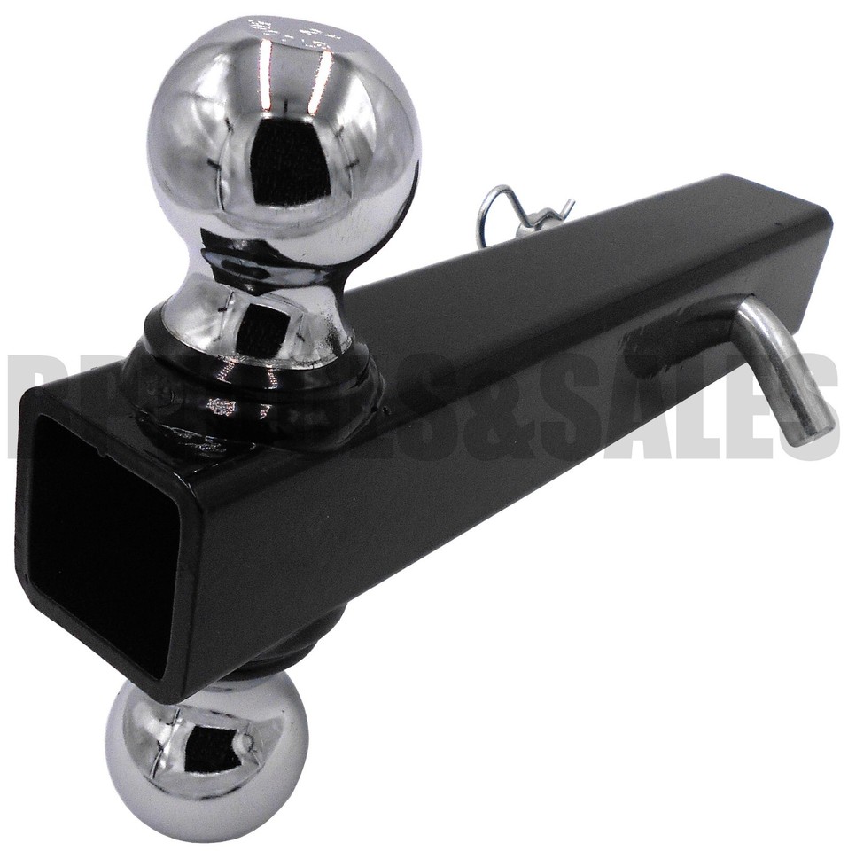 1-7/8" & 2" Double Hitch Ball Tube Receiver Tow Mount Truck Trailer ...
