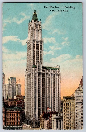 Postcard The Woolworth Building New York City D-24 | eBay
