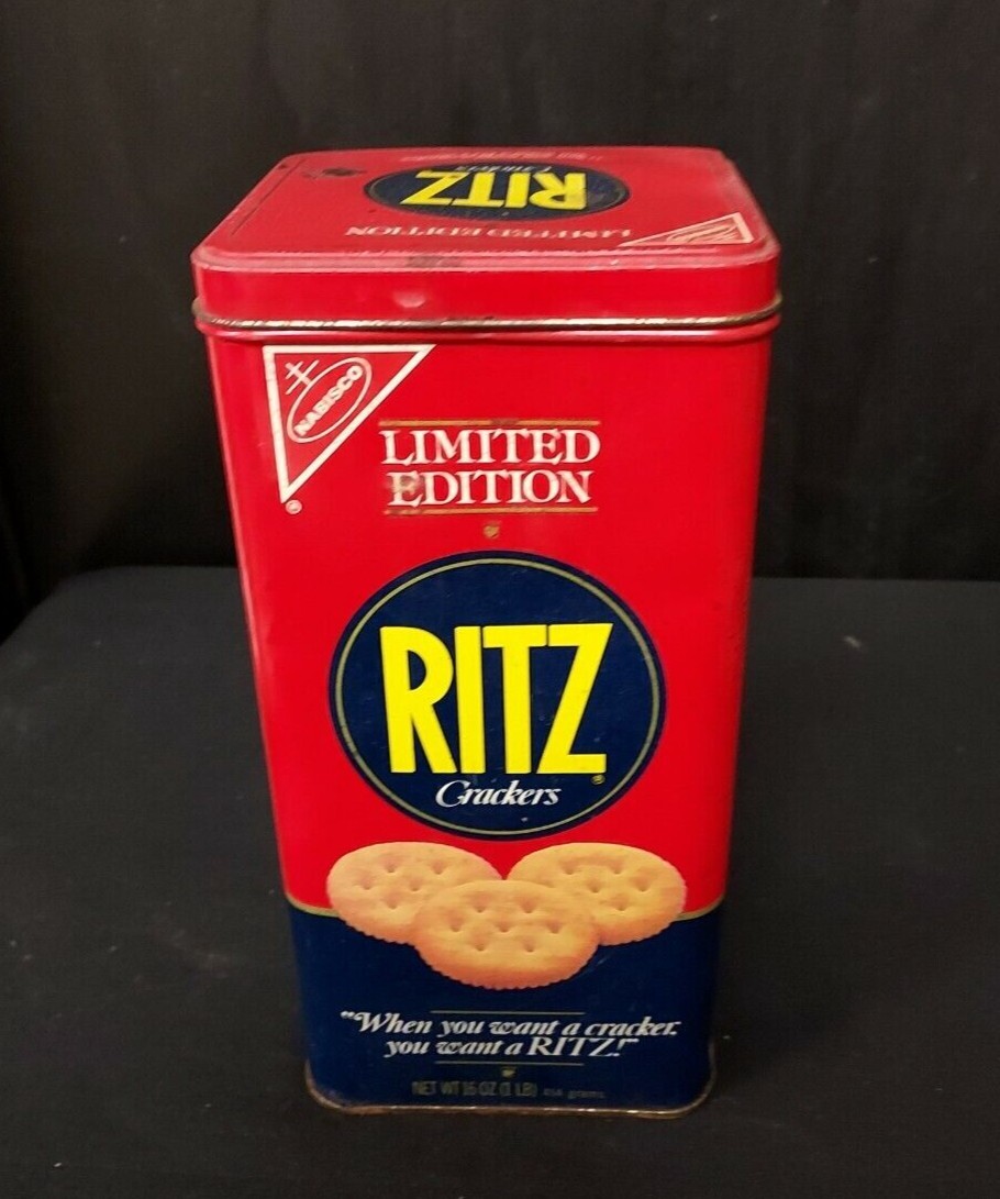 1980"s RETRO '87 RITZ Cracker Decorative Limited Ed.Tin (8 3/4 In.) | eBay