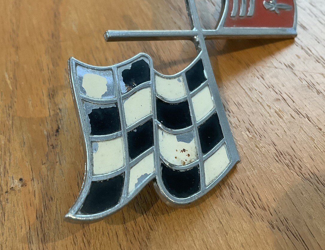 1960 Chevy Impala / All 348 Crossed Flags Trunk Emblem GM # 3742213 OEM ...