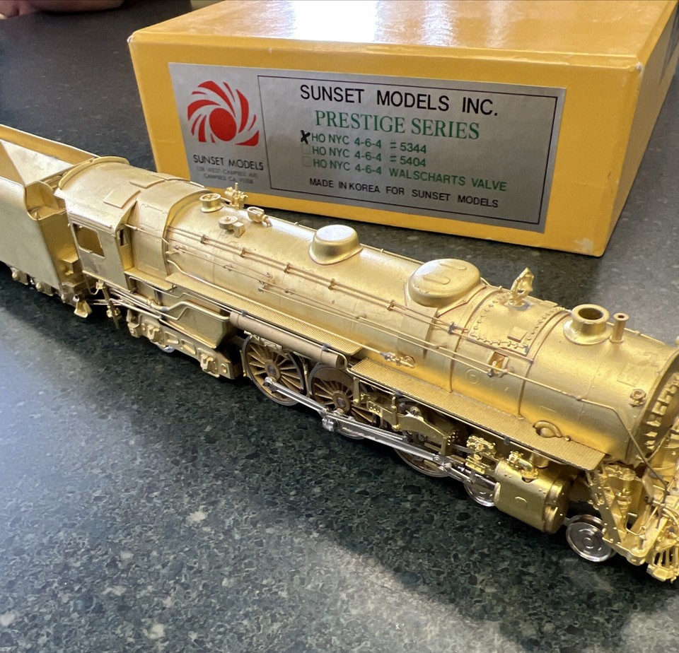 Sunset Models Brass HO Scale NYC #5344 4-6-4 Steam Locomotive | eBay