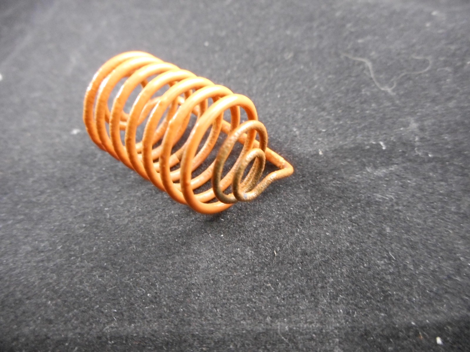 QLA Spiral Capsule Sinker Orange Coated Music Wire 6.5 Coils 1.10" L x ...