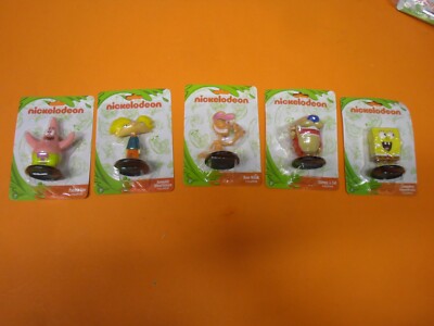 Nickelodeon Figure Cake Topper Toys Ren, Stimpy, Spongebob, Patrick ...