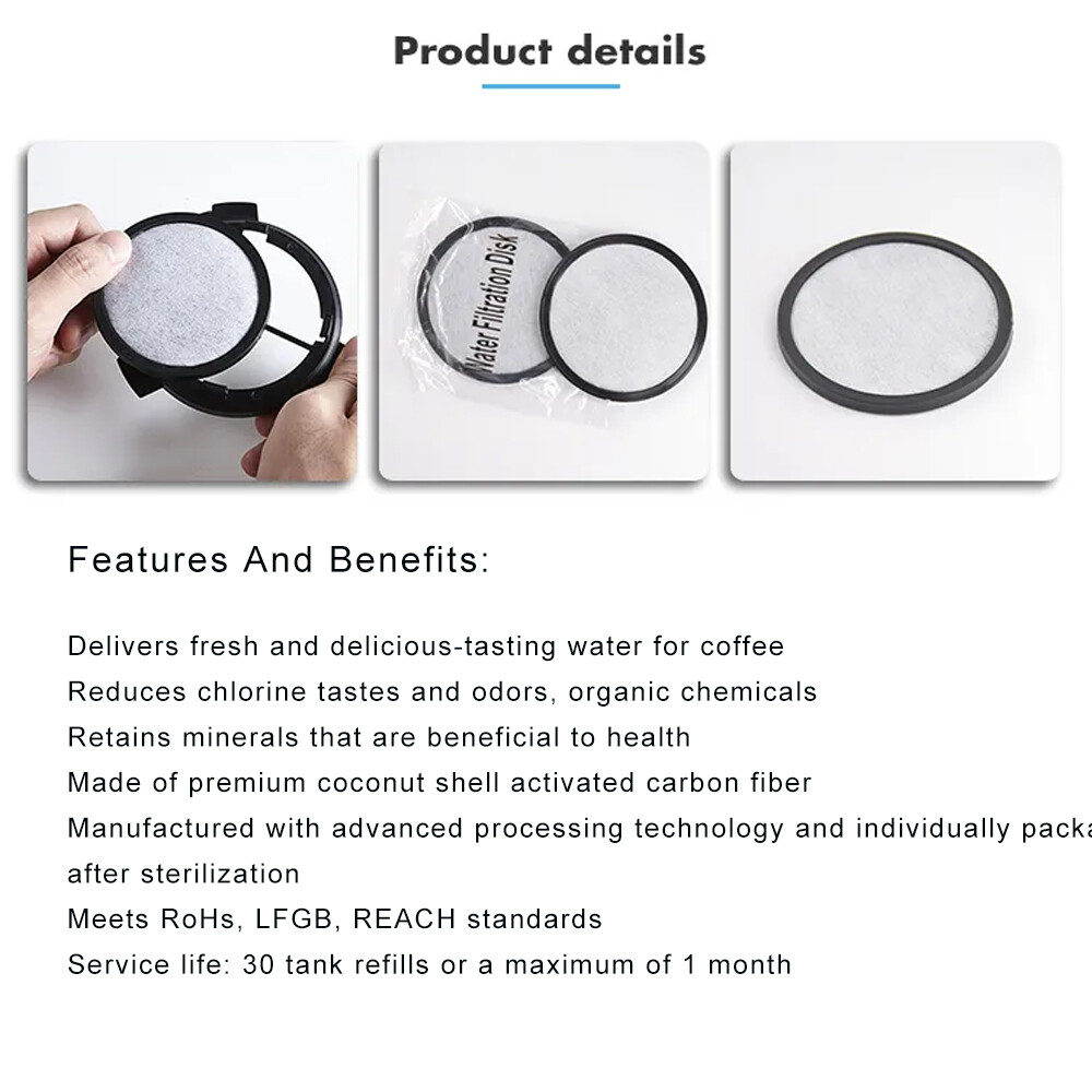 12 PACK Mr. Coffee Charcoal resin Water Filter Disks for All Mr Coffee ...