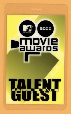 MTV 2000 Movie Awards Tour Talent Laminated Backstage Pass | eBay
