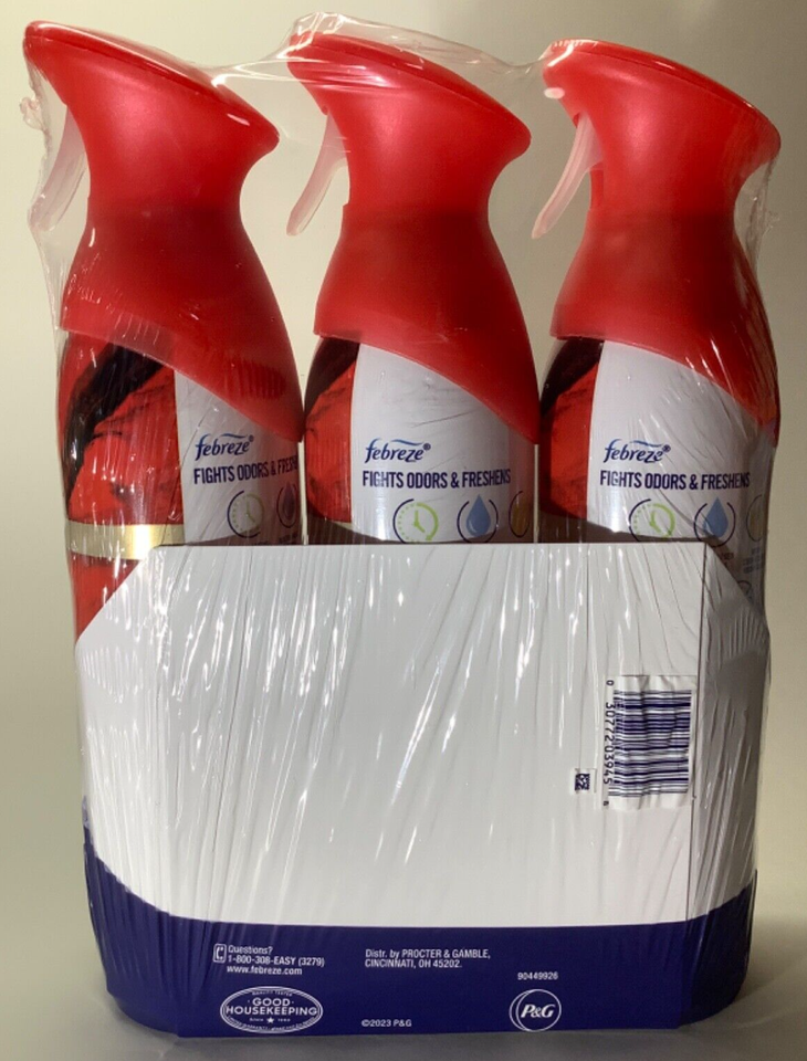 3 Febreze Air Mist Ember Mandarin Amber Lava Air Freshener 8.8 oz ea ...