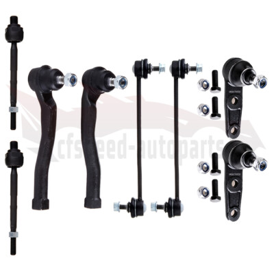 8pcs Front Lower Ball Joints Sway Bar Tie Rod End For 2004-2011 ...