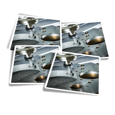 4x Vinyl Stickers Grinding Polishing Metal CNC Machine #51107 | eBay UK