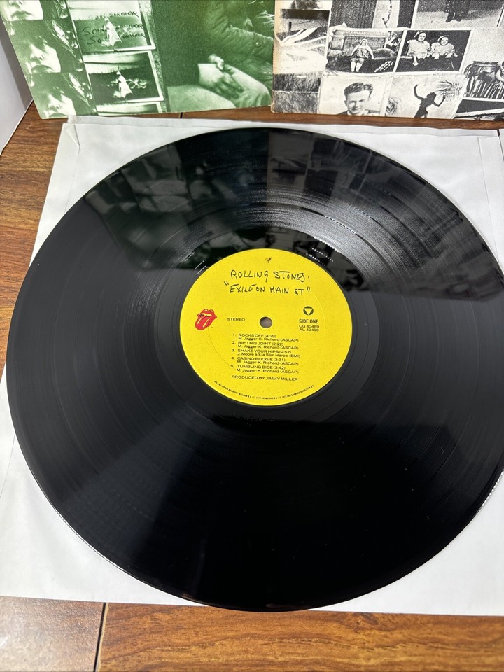 Rolling Stones - Exile on Main St. CG40489 2LP Vinyl Record Inserts NM ...