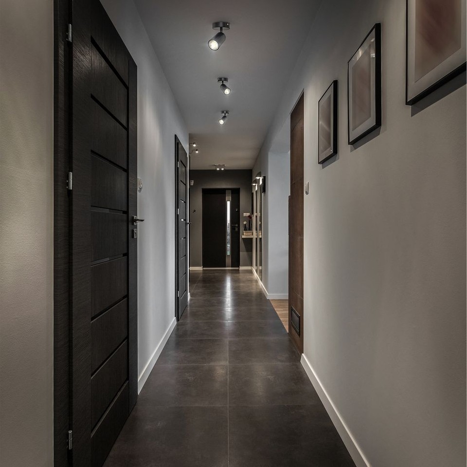 Single Spotlight Ceiling Light Living Room Bedroom Hallway Adjustable GU10 Black | eBay UK