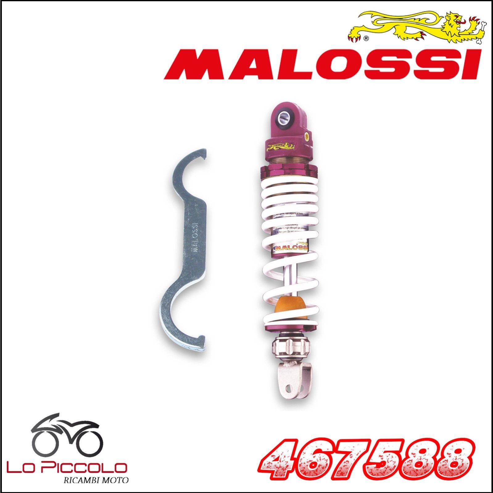 467588 Rear Shock Absorber MALOSSI RS24 HONDA DIO SP 50 2T | eBay