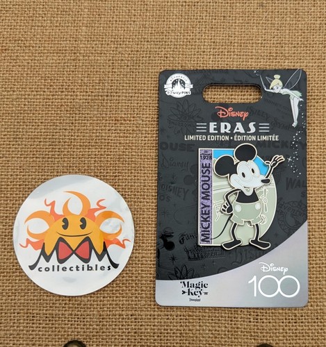 Mickey Mouse 1928 Eras Pin 2023 Disney 100 Disneyland Magic Key AP LE ...