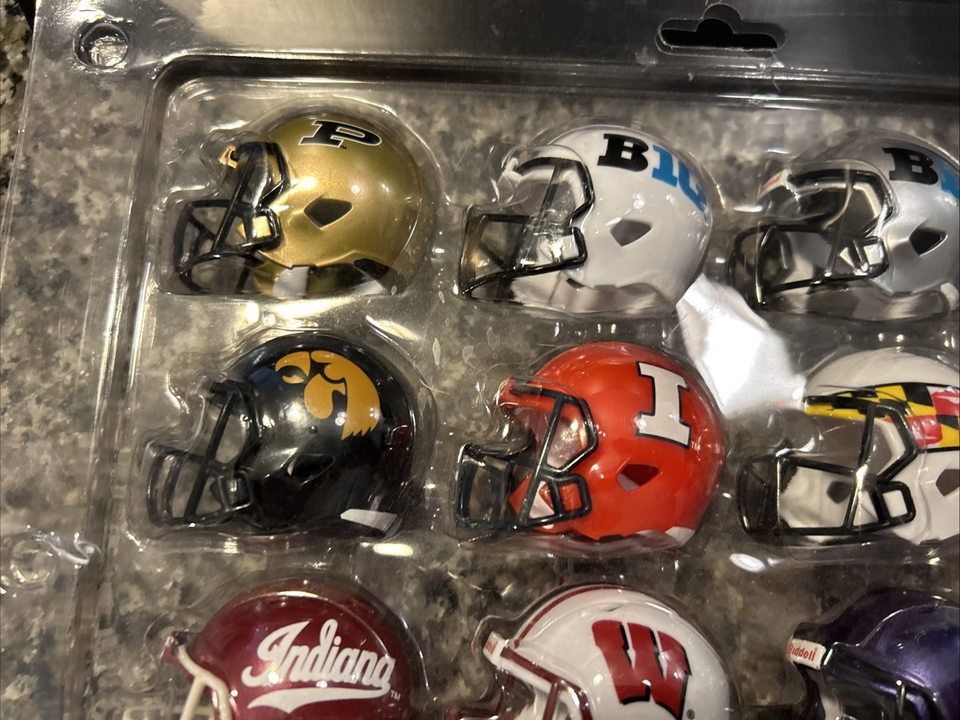 Big 10 Conference Mini Helmets Riddell 2” Pocket Pro Speed Set Lot 2016 ...