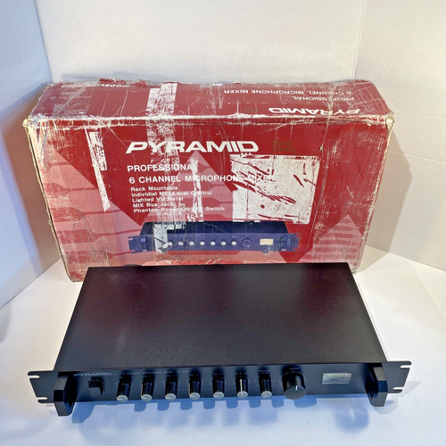 NEW PYRAMID PR-2000 - Professional 6 Channel Microphone Mixer | eBay