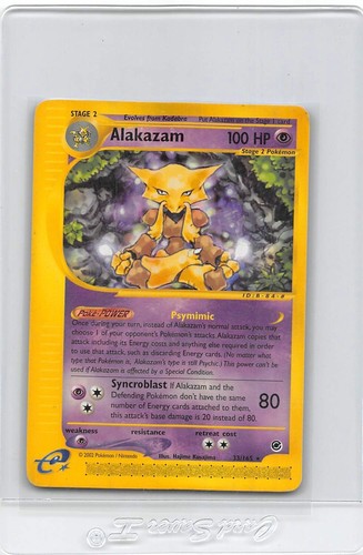 Alakazam 33/165 - Non-Holo Rare - Expedition e-reader - WOTC Pokémon ...