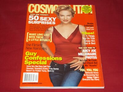 2003 APRIL COSMOPOLITAN MAGAZINE - RENEE ZELLWEGER - FRONT COVER - PB ...