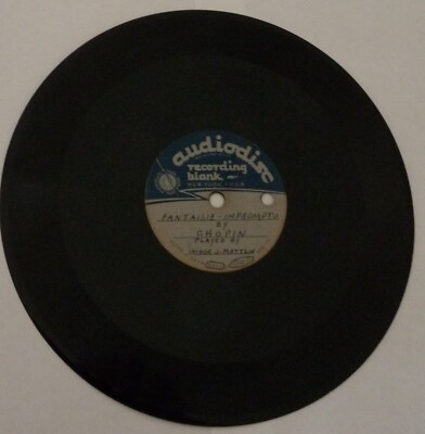 1940's AUDIODISC PHONOCORD 8" RECORD 78 RPM | eBay