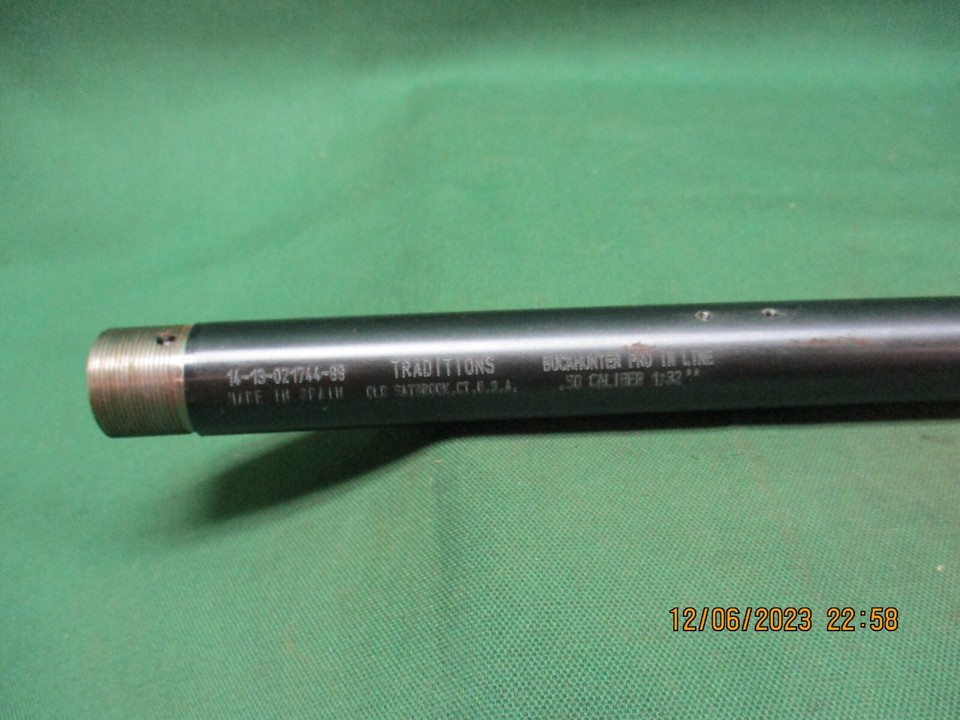 Traditions 50 Cal. BuckHunter Pro Muzzleloader Rifle Parts: Barrel 24 ...