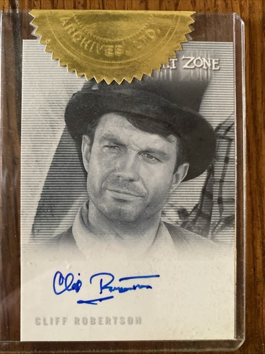 2009 Twilight Zone CLIFF ROBERTSON A-136 autographed RITTENHOUSE Scarce ...