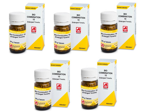 ADEL Bio-Combination 10 Tonsillitis 5×20g Tablets Natural Relief for ...