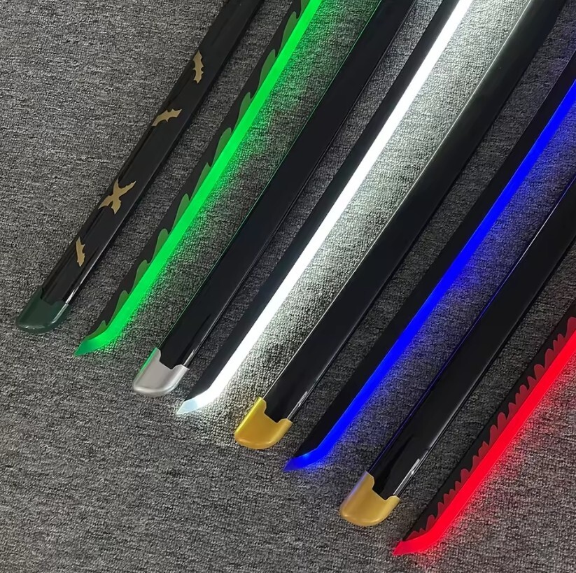 Katana Luminosa 104cm Demon Slayer – Spada LED Cosplay Samurai Anime | eBay
