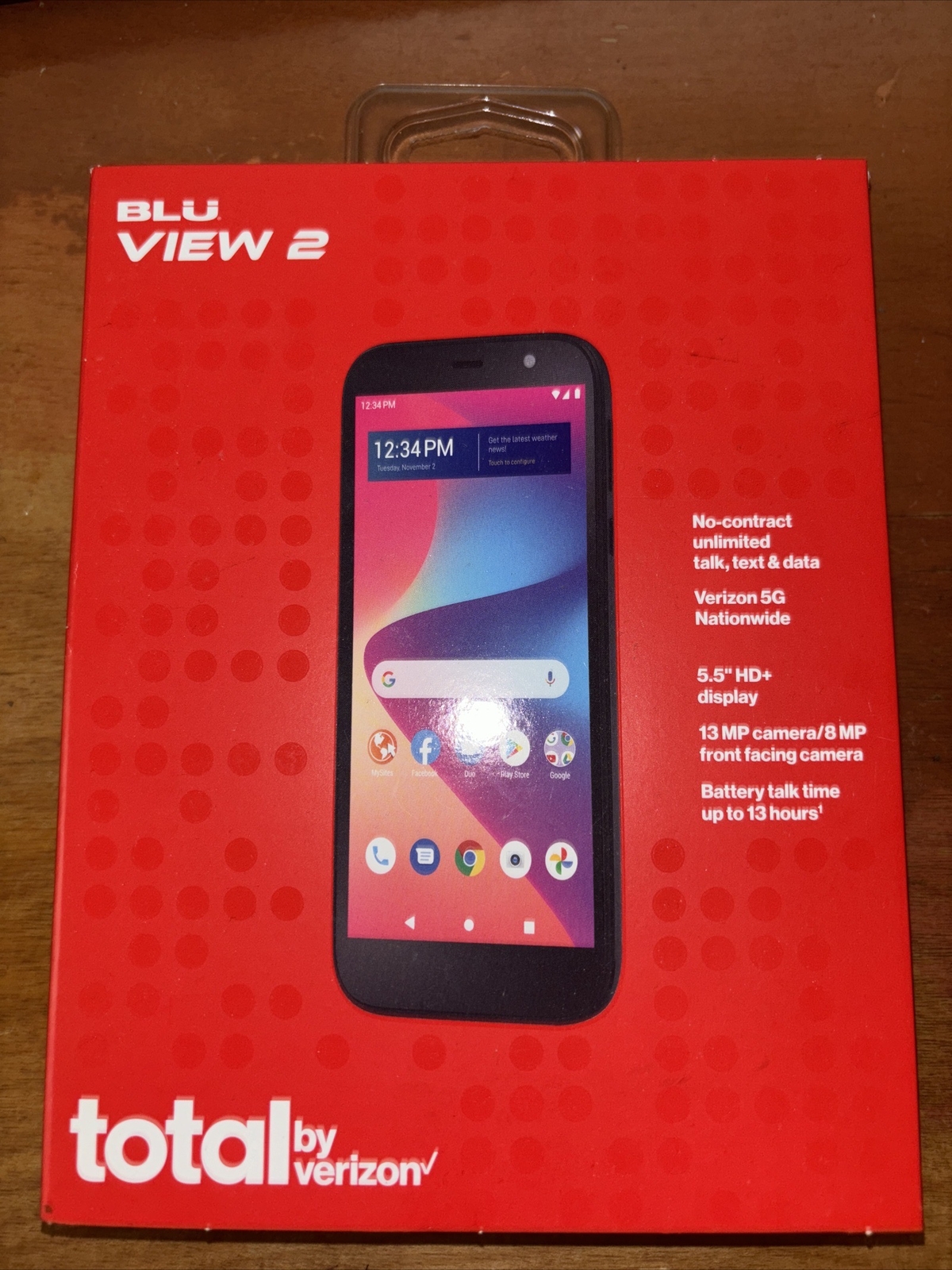 Total by Verizon BLU View 2, 32GB, Black - Prepaid Smartphone (Locked ...