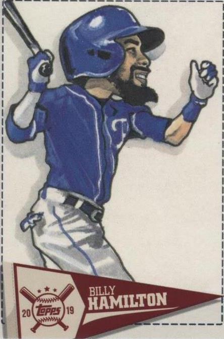 2019 Topps Big League - Star Caricatures Billy Hamilton #SCR-BH ...