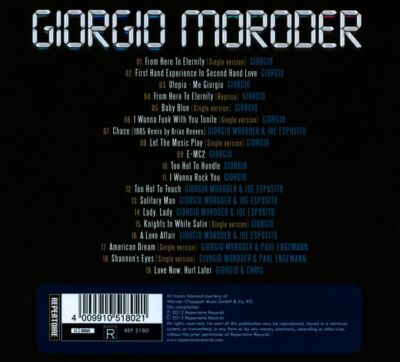 GIORGIO MORODER BEST OF ELECTRONIC DISCO [DELUXE] NEW CD 4009910518021 ...